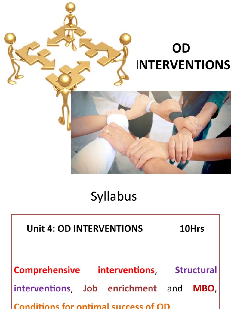 Unit IV - OD Interventions | PDF | Performance Appraisal | Organization ...