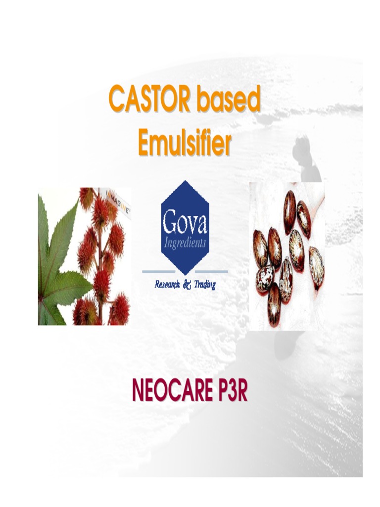 Characterization of Neocare P3R, a Castor Oil-Based Polyglyceryl ...