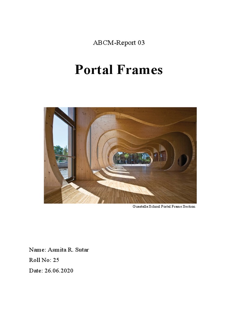 Overview of Portal Frame Structures | PDF | Framing (Construction ...
