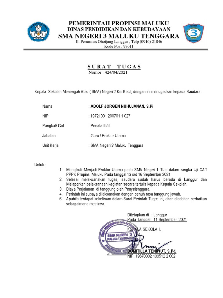 Surat Tugas Pdf