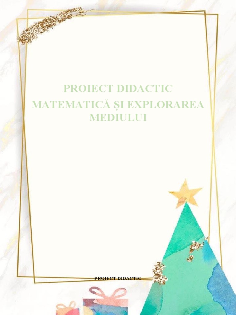 Proiect Didactic Mem | PDF