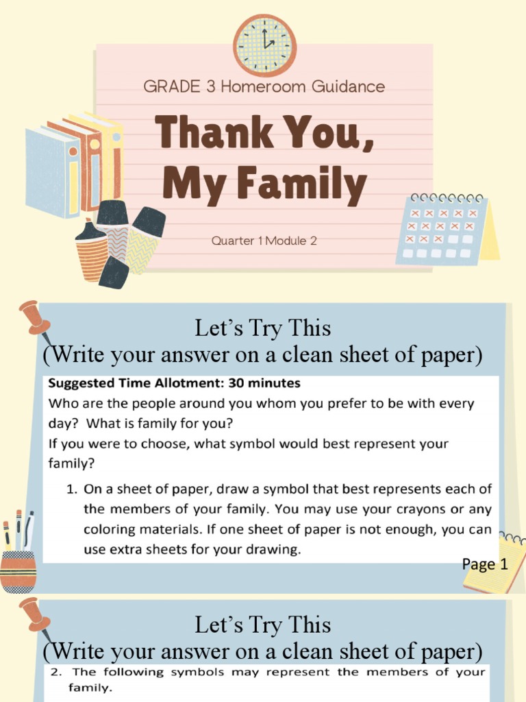 Grade 3 Homeroom Guidance Module 2 | PDF