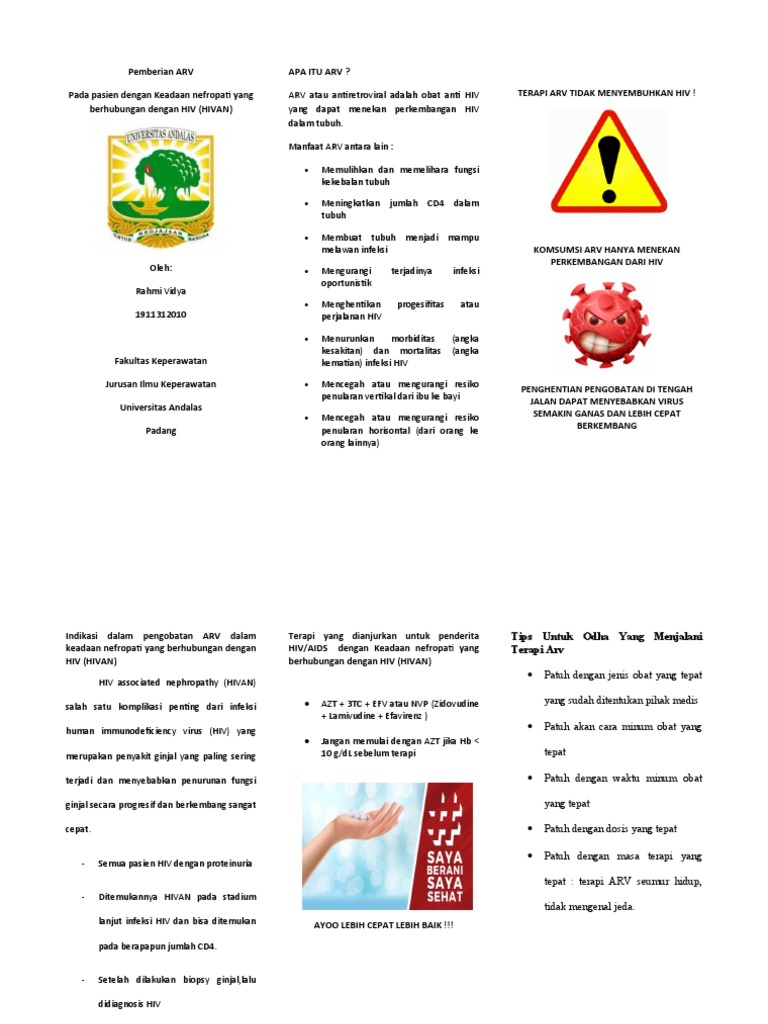 Leaflet - Terapi Arv Hivan - Rahmi Vidya | PDF