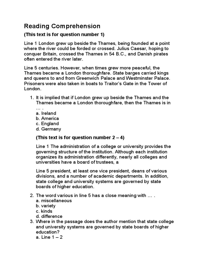 Soal Bahasa Inggris (Reading Comprehension) | PDF | Thoroughbred ...