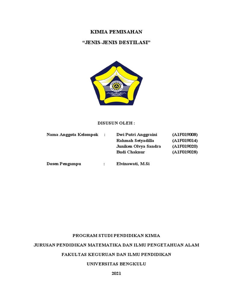 Jenis-Jenis Destilasi | PDF