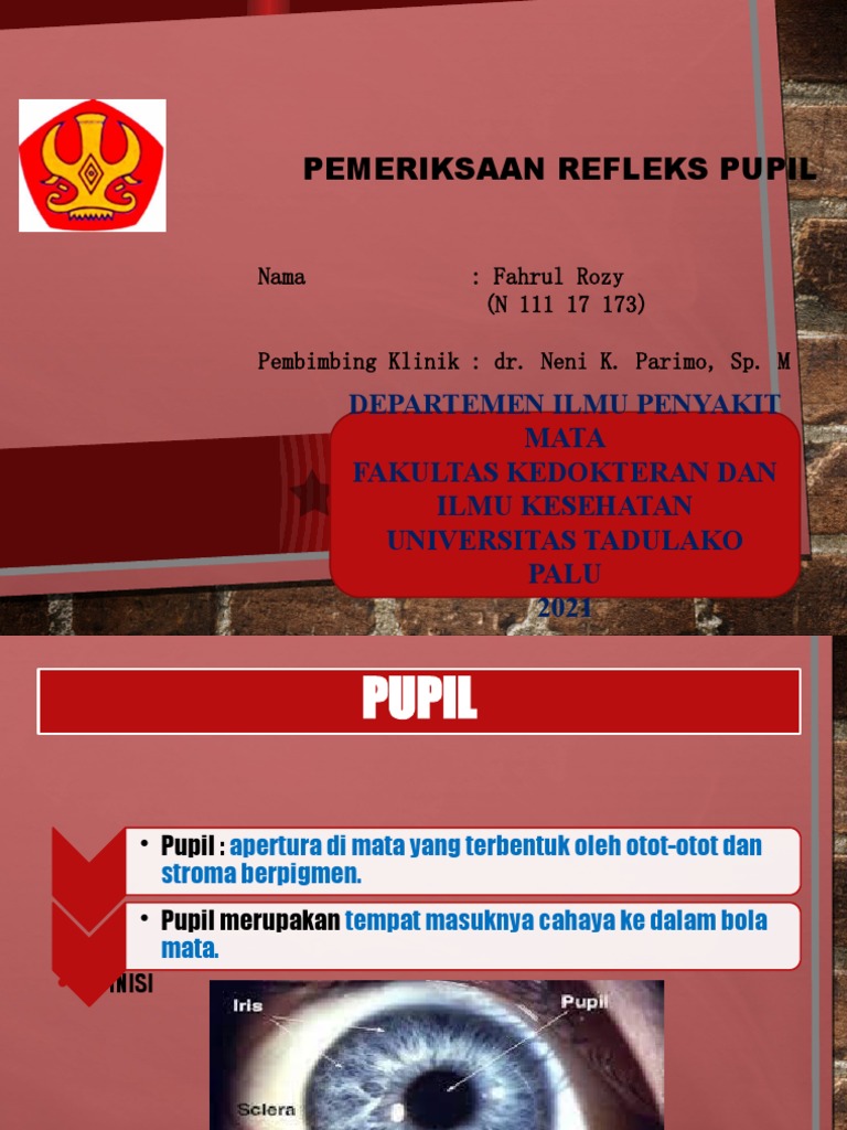 Pemeriksaan Refleks Pupil Ozy | PDF | Pengembangan Diri | Kesehatan ...