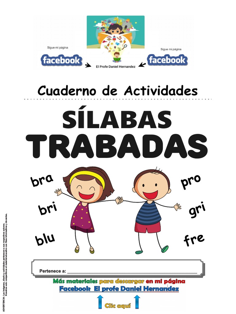 Actividades para trabajar sílabas trabadas | PDF