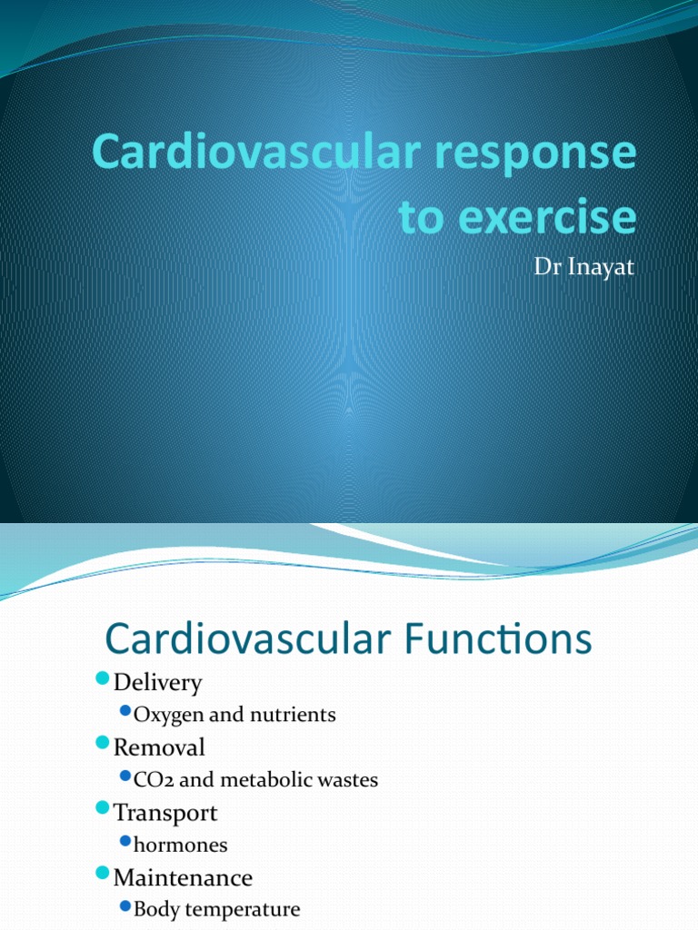 06 Cardiovascular Response To Exercise | PDF | Heart | Vasodilation