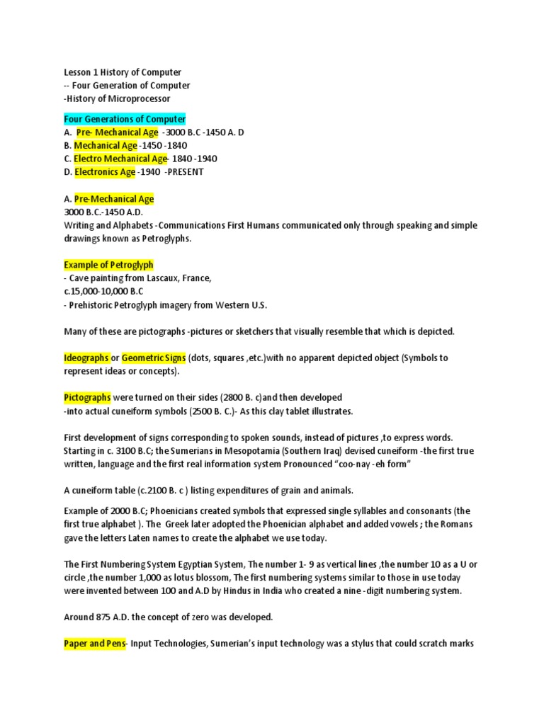 Introduction To Computing | PDF | Microprocessor | Central Processing Unit