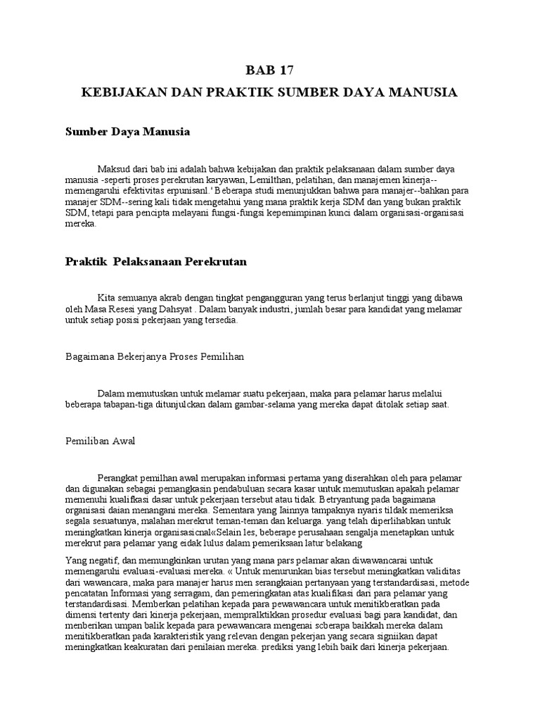 Bab 17 | PDF