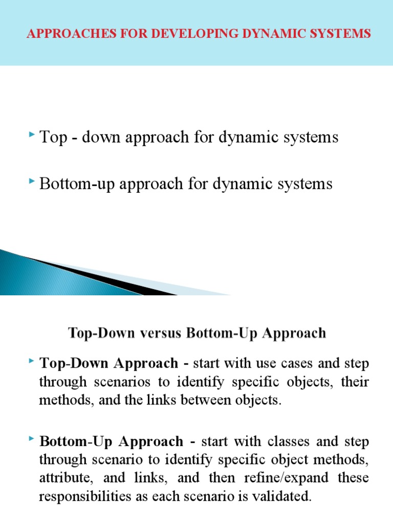 Dynamic Systems Development Approaches | PDF | Use Case | Top Down And ...