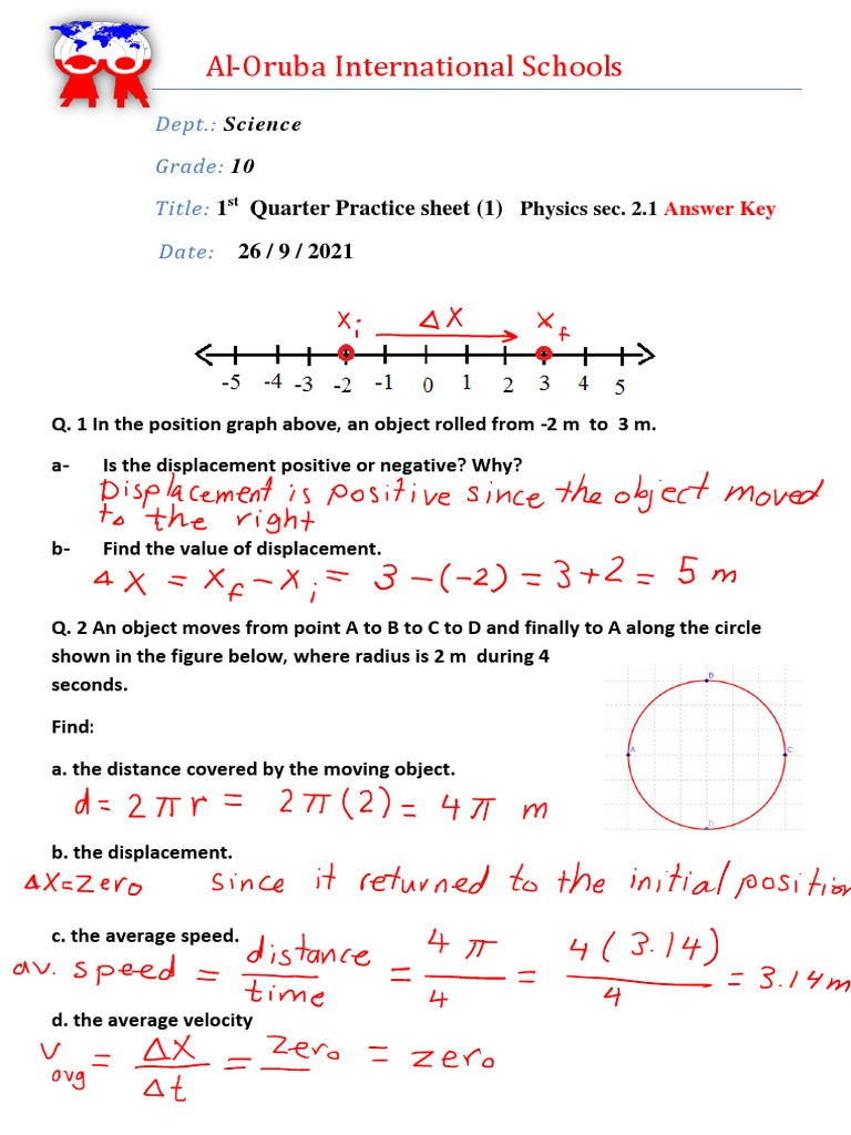 Physics Answer Key | PDF