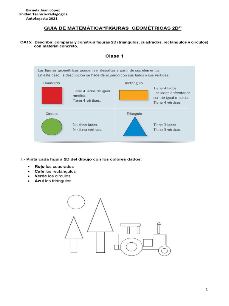 Actividades de Figuras Geométricas 2D | PDF | Métodos y materiales de ...