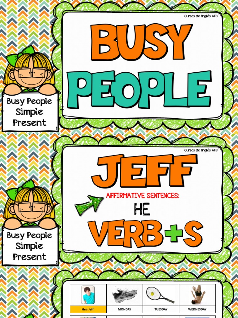 Simple Present: Busy People | PDF