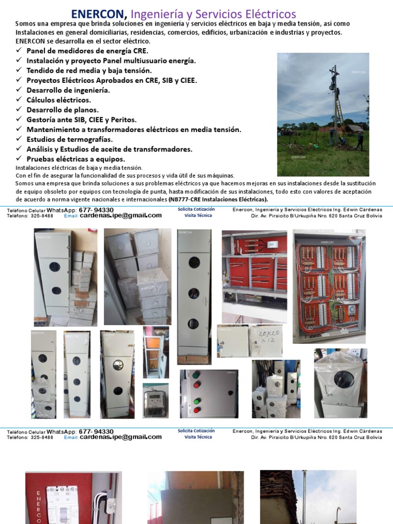 Servicios Electricos Enercon | PDF
