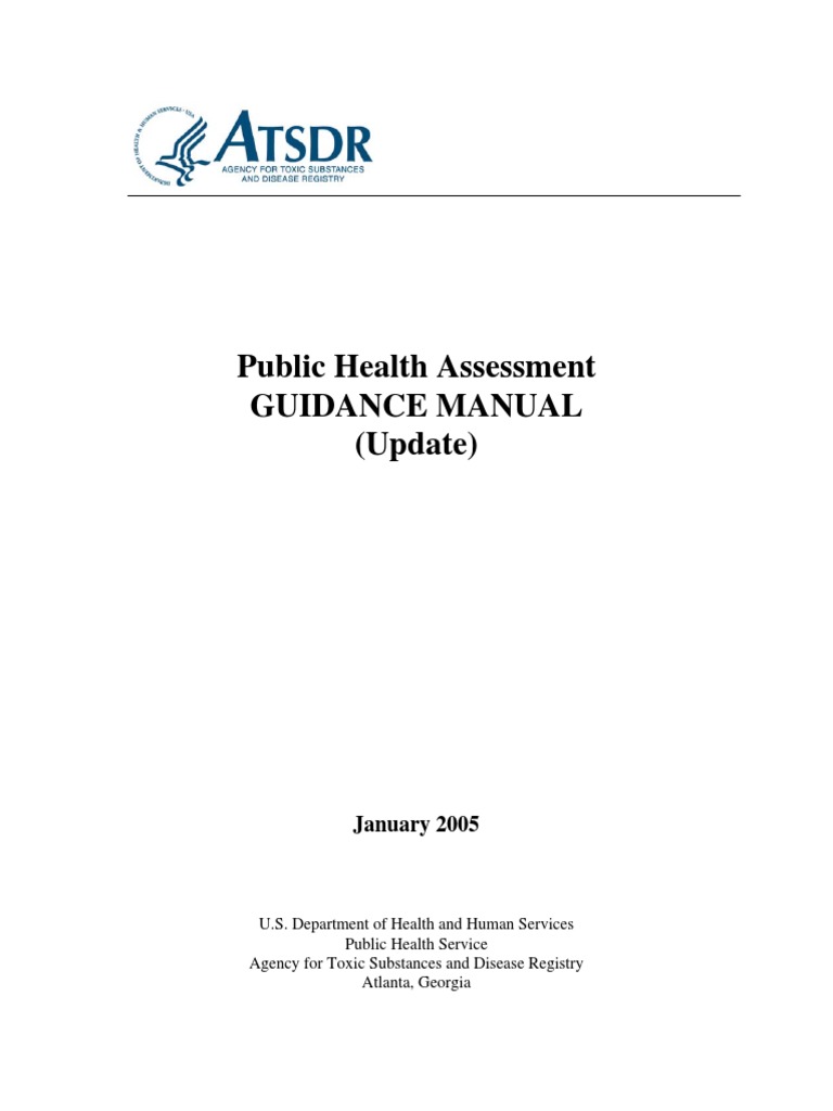 ATSDR Public Health Assessment Guidance Manual - 2005 | PDF | Superfund ...