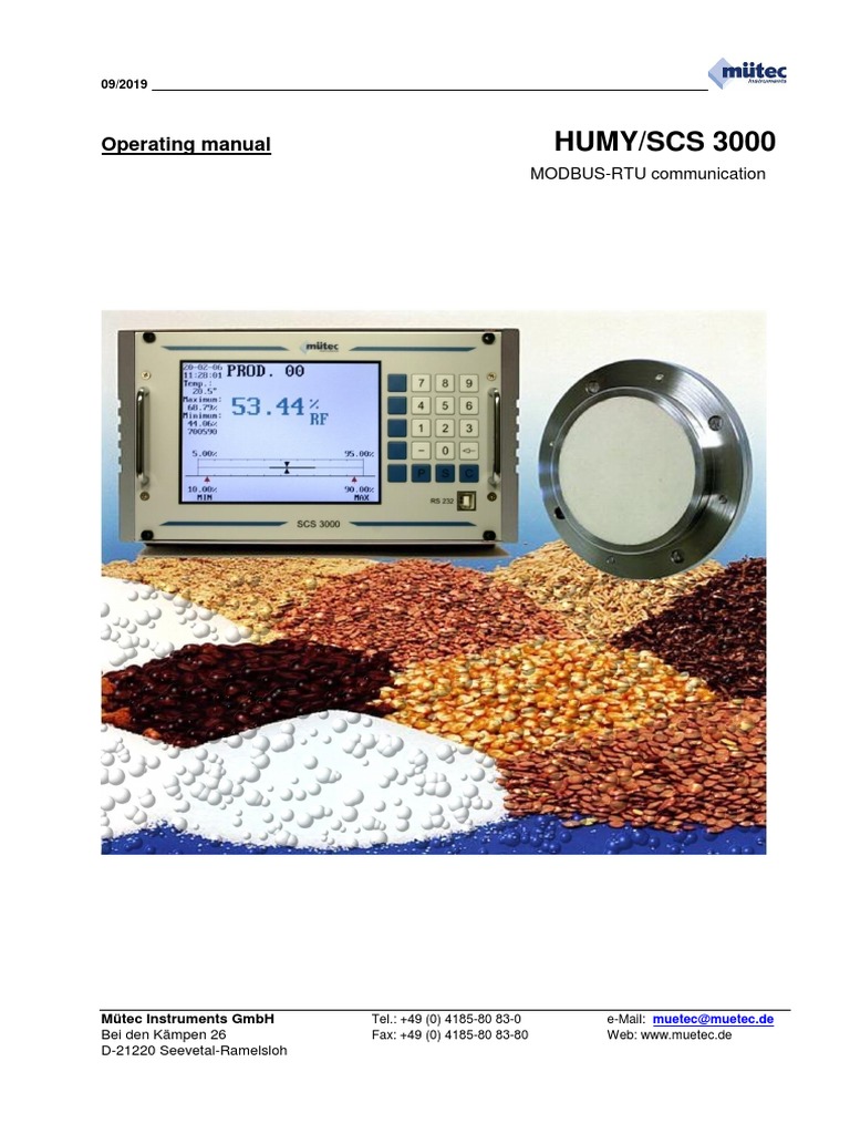 HUMY/SCS 3000: Operating Manual | PDF | Capacitor | Copyright