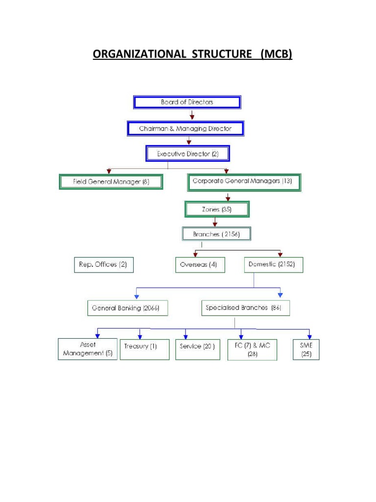 MCB Organizational Structure Overview | PDF | Career & Growth | Finance ...