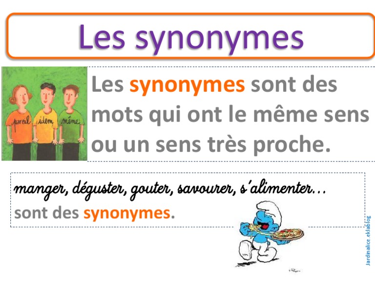 Synonymes Affiche | PDF