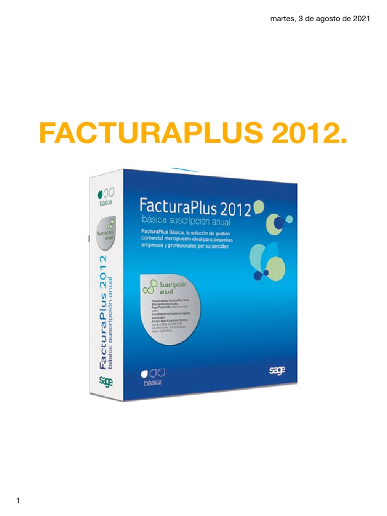 Facturaplus 2012 | PDF | Ventana (informática) | Menú (Computación)