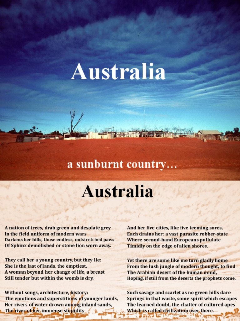 Australian Identity in Poetry Analysis | PDF | Poetry