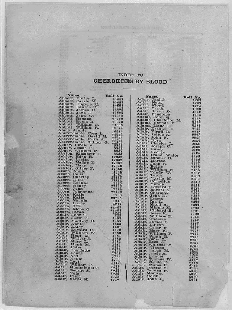 Cherokee Rolls | PDF