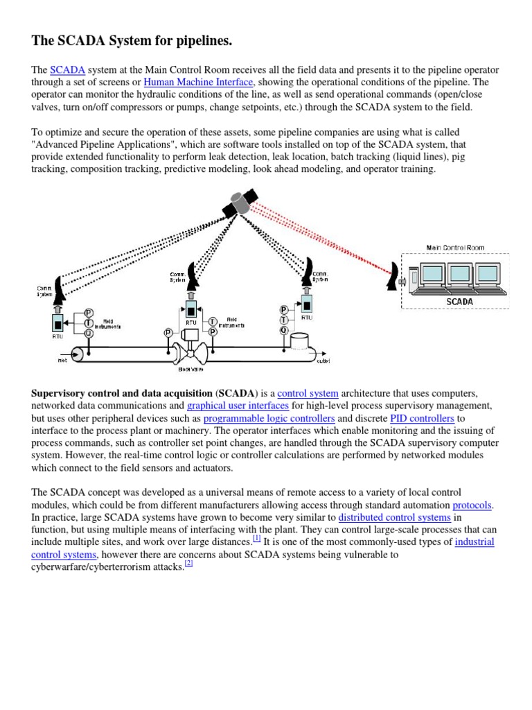 The SCADA System For Pipelines | PDF | Scada | Programmable Logic ... The SCADA System For Pipelines | PDF | Scada | Programmable Logic ...