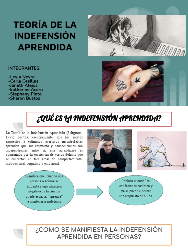 Teoria de Indefension Aprendida | PDF | Comportamiento | Las emociones