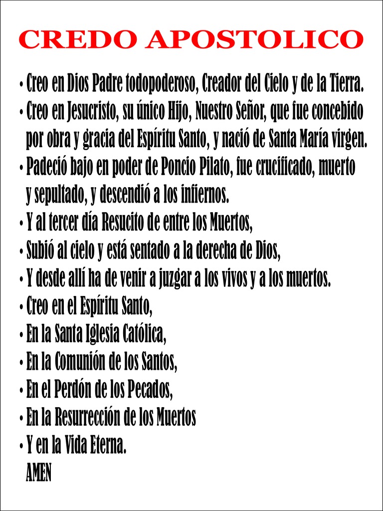 Credo Apostólico | PDF