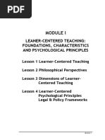 Unit One - Learner-Centered Teaching - Foundations and Characteristics ...
