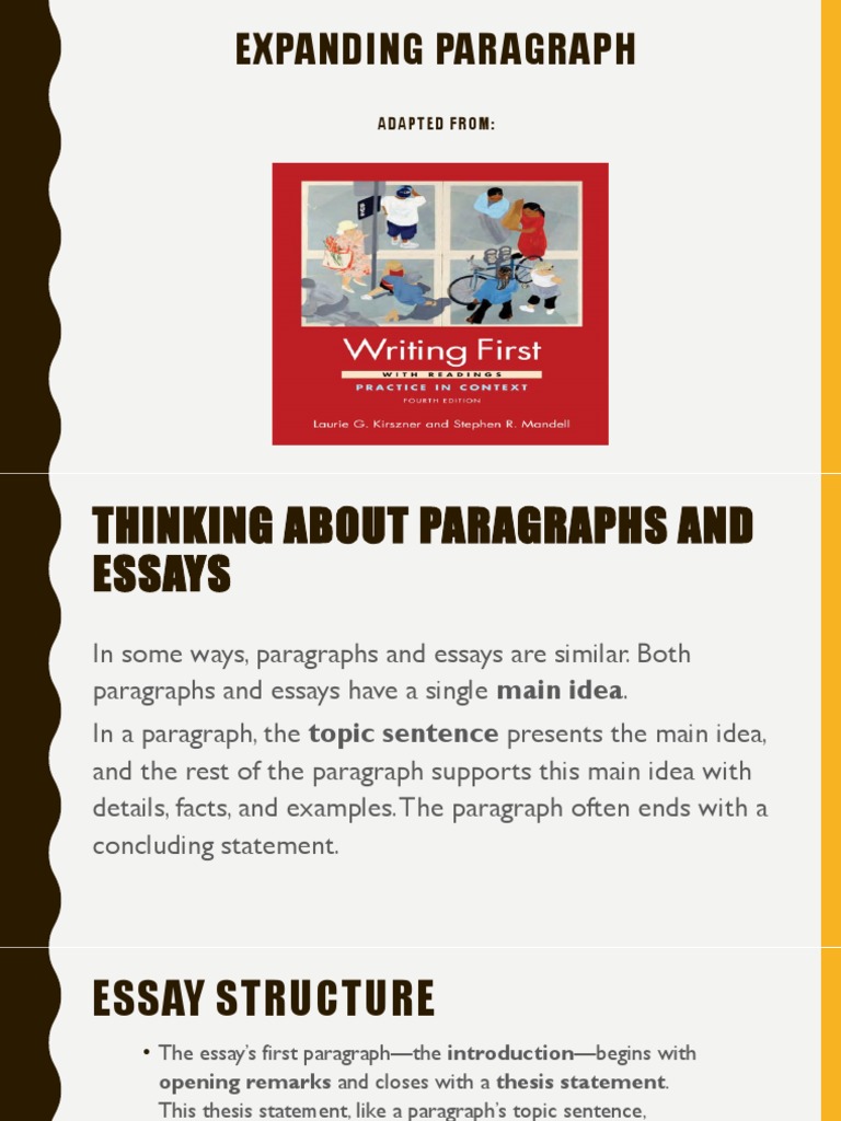 Paragraph and Essay Structure Guide | PDF