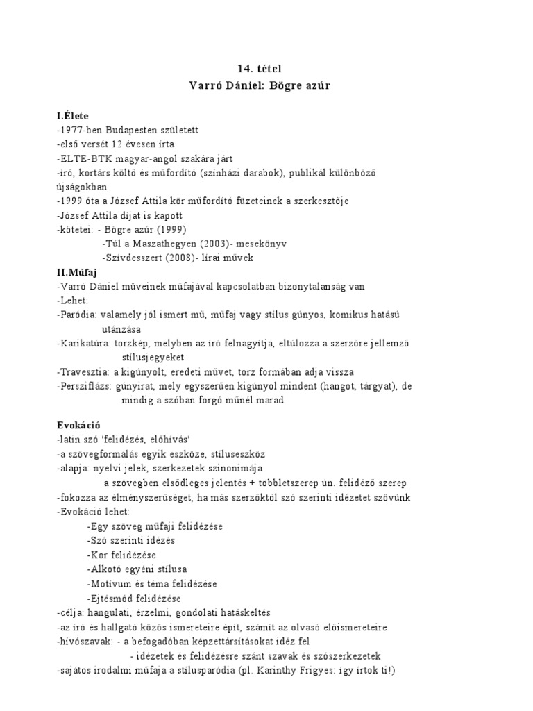 Varró Dániel | PDF