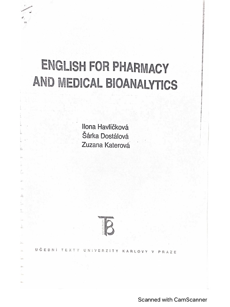 English For Pharmacy | PDF
