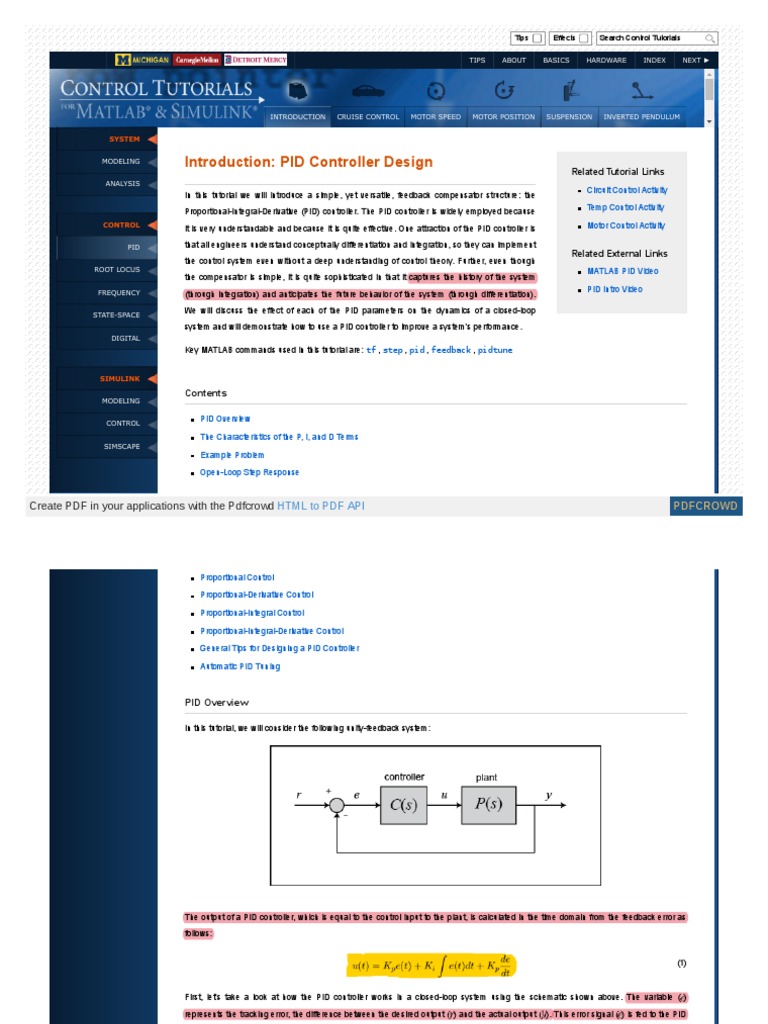 05 Introduction PID Controller Design | PDF | Control Theory | Systems Engineering