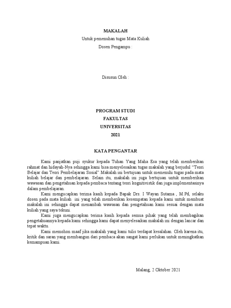 Makalah Teori Sosial | PDF