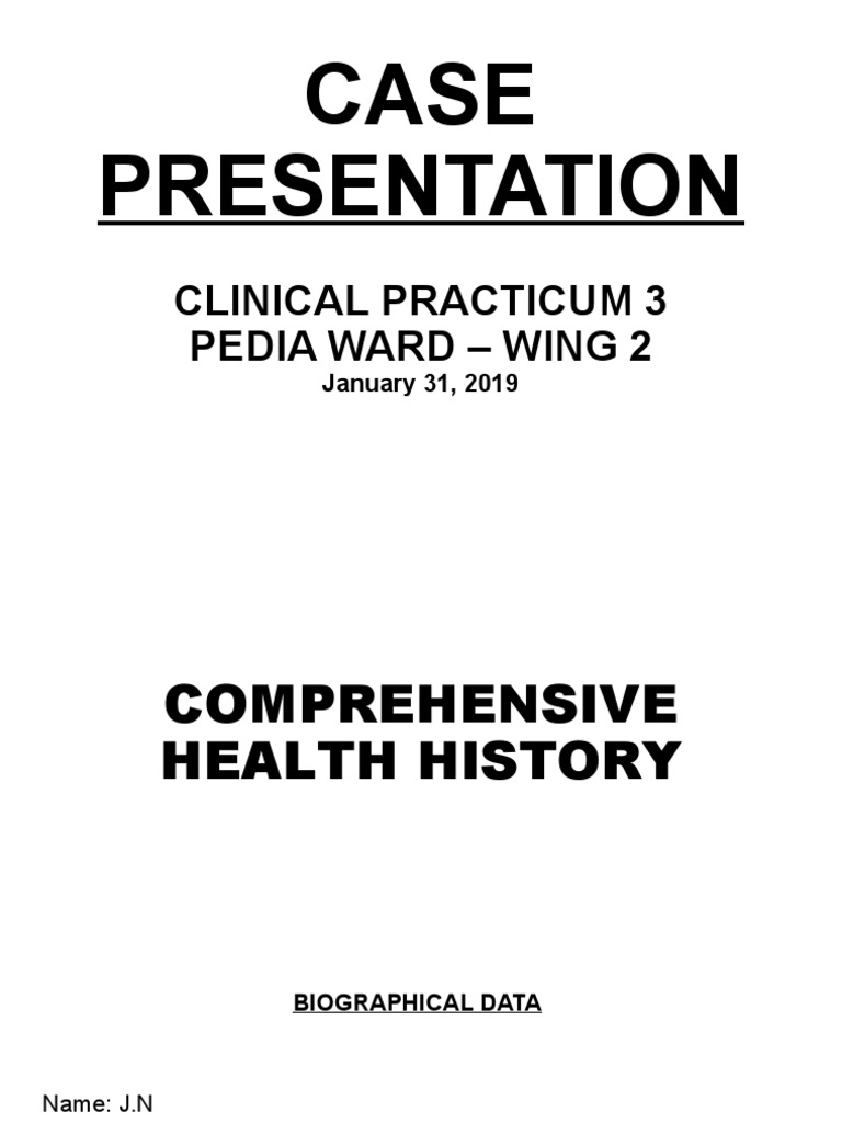 Case Presentation - Pedia Ward Wing 2 | PDF | Vertebral Column | Vertebra