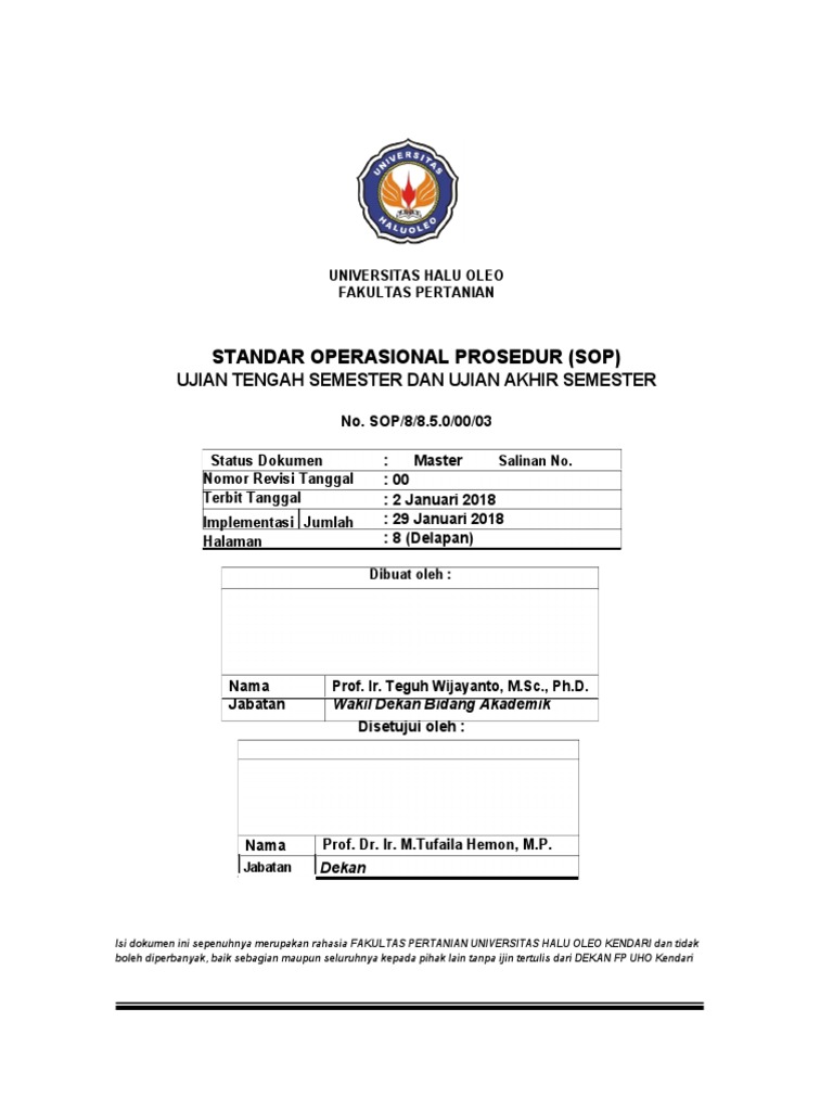 Sop 03 Uts Dan Uas | PDF