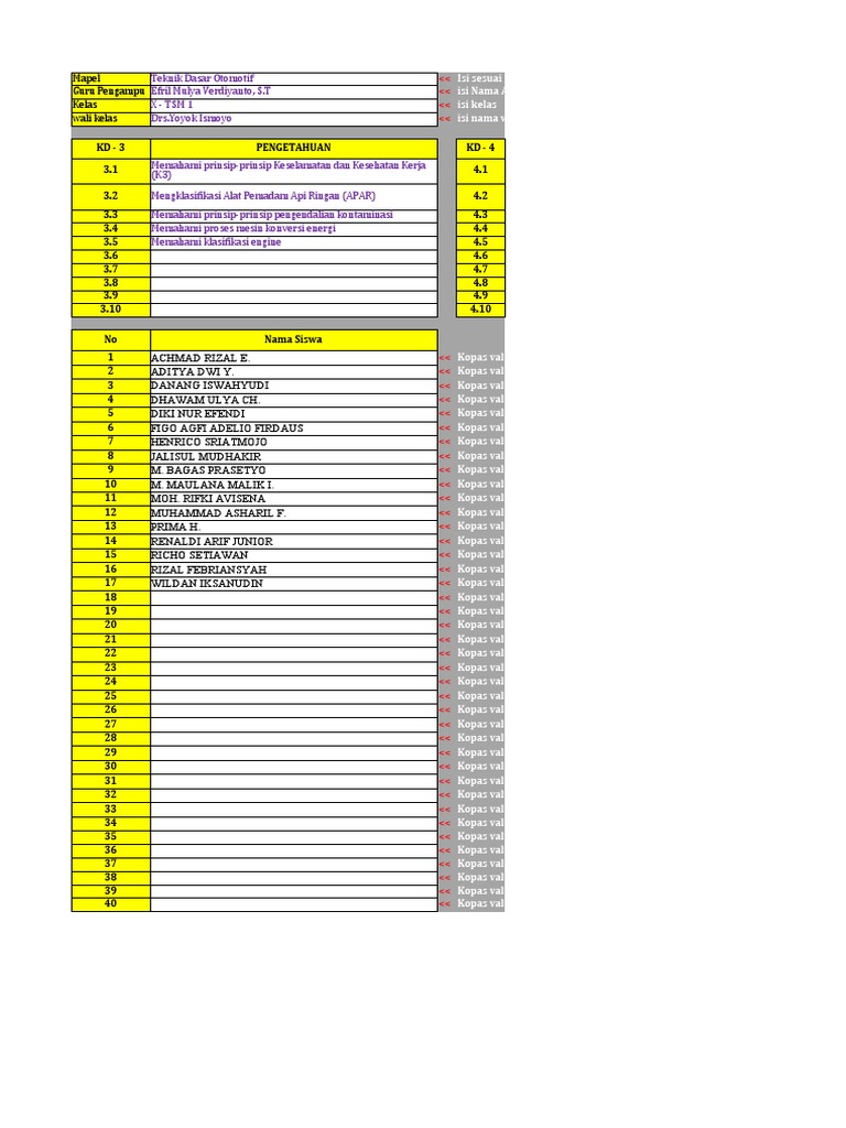 X TSM 1 Yoyok I Tdo | PDF
