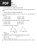 List of Theorems and Postulates | PDF | Rectangle | Triangle