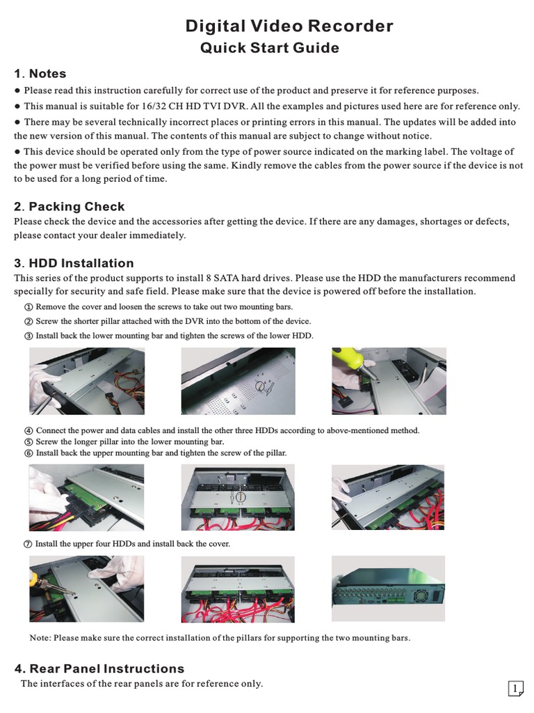 Quick Start Guide: 1. Notes | PDF | Hard Disk Drive | Computer Science