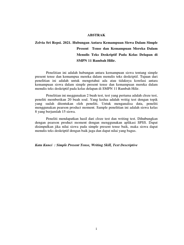 Thesis Real | PDF | Karier & Perkembangan | Kajian Bahasa Asing