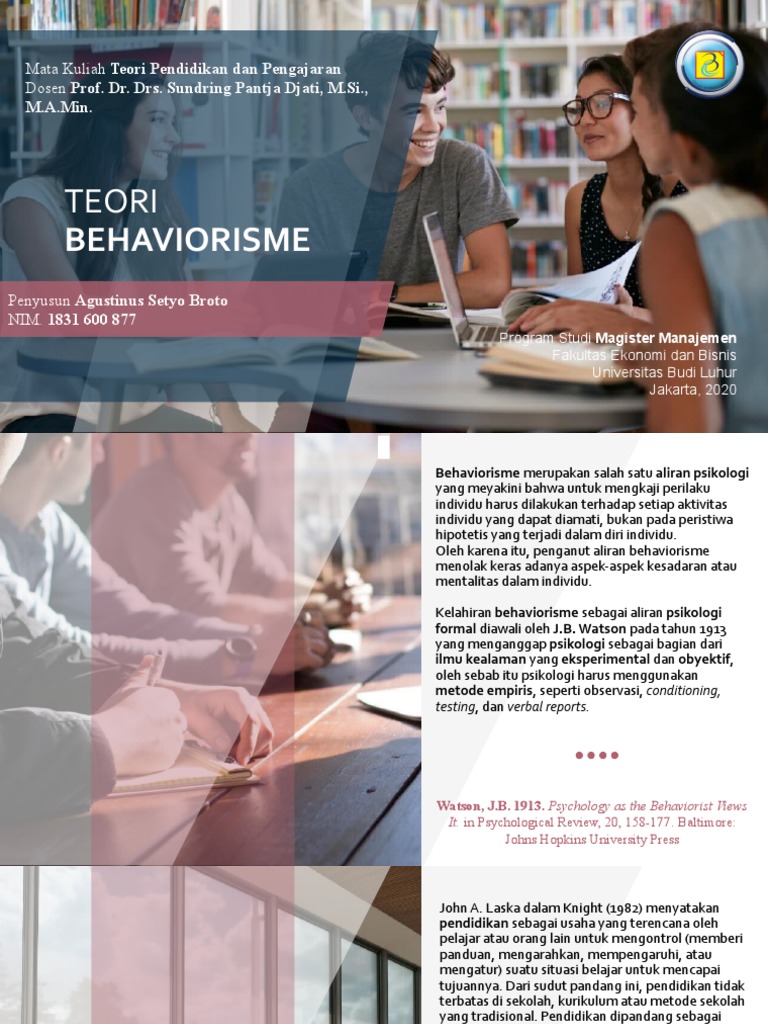 Teori Pendidikan - Behaviorisme | PDF