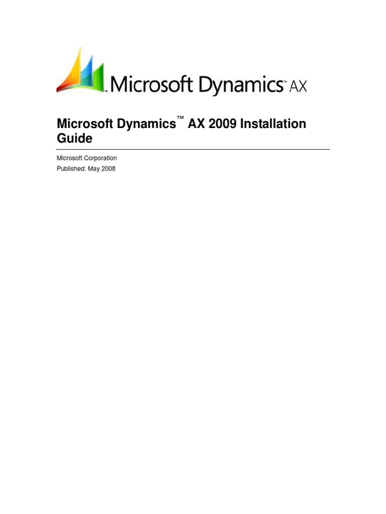 MS AX Installation Guide | PDF | Oracle Database | Microsoft Sql Server