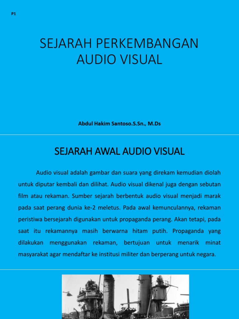 Sumber Sejarah Audio Visual dan Perkembangannya | PDF