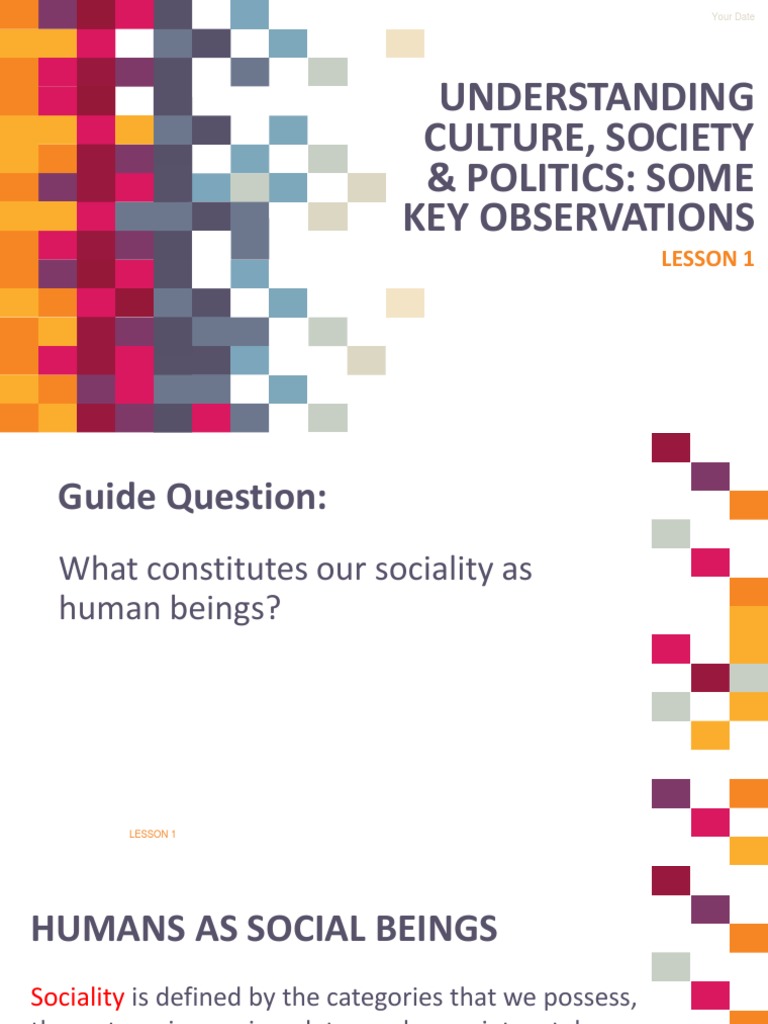 Understanding Culture, Society & Politics: Some Key Observations | PDF ...