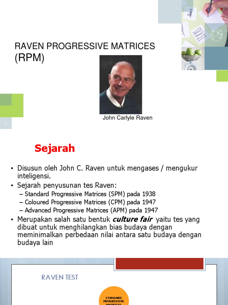 Raven Progressive Matrices | PDF