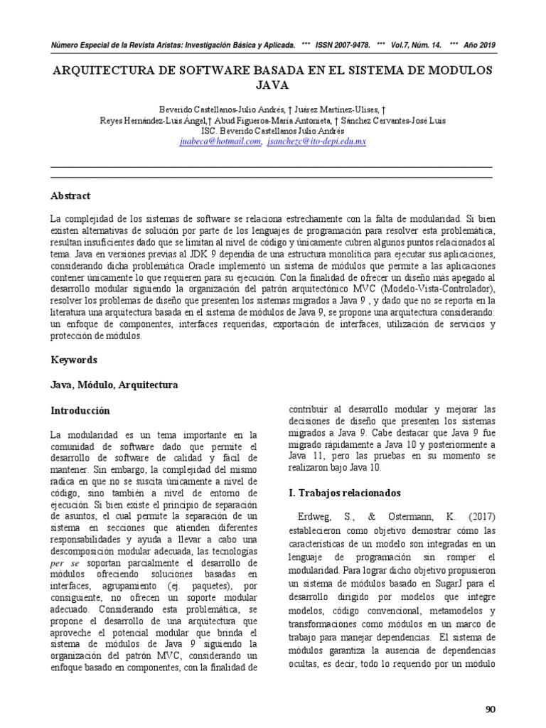 Modularidad | PDF | Java (lenguaje de programación) | Software