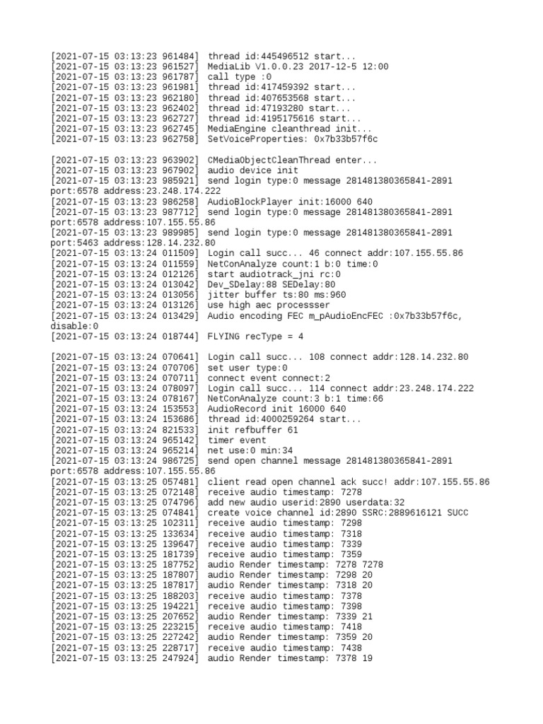2021 07 15 - Log | PDF | Computer Networking | Internet
