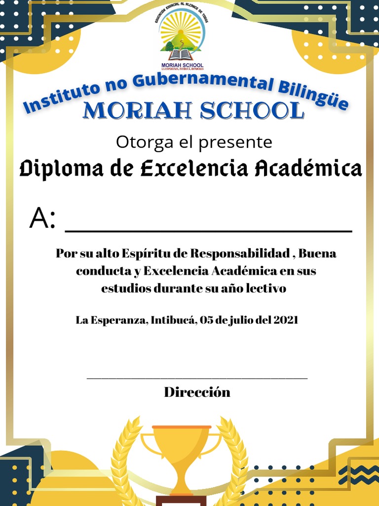 Diploma de Excelencia | PDF
