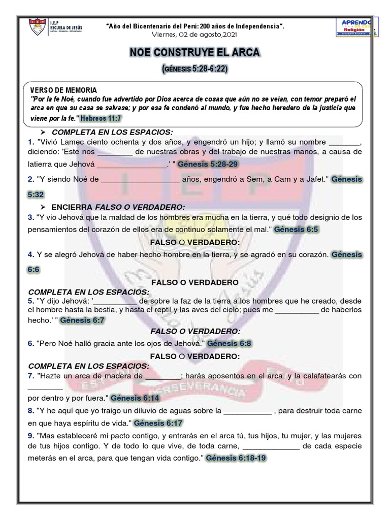 Noe Construye El Arca | PDF
